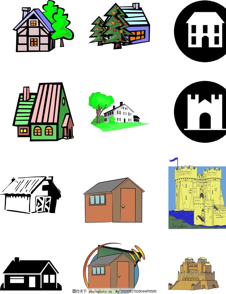 矢量房子图片_环境设计_建筑空间-图行天下素材网