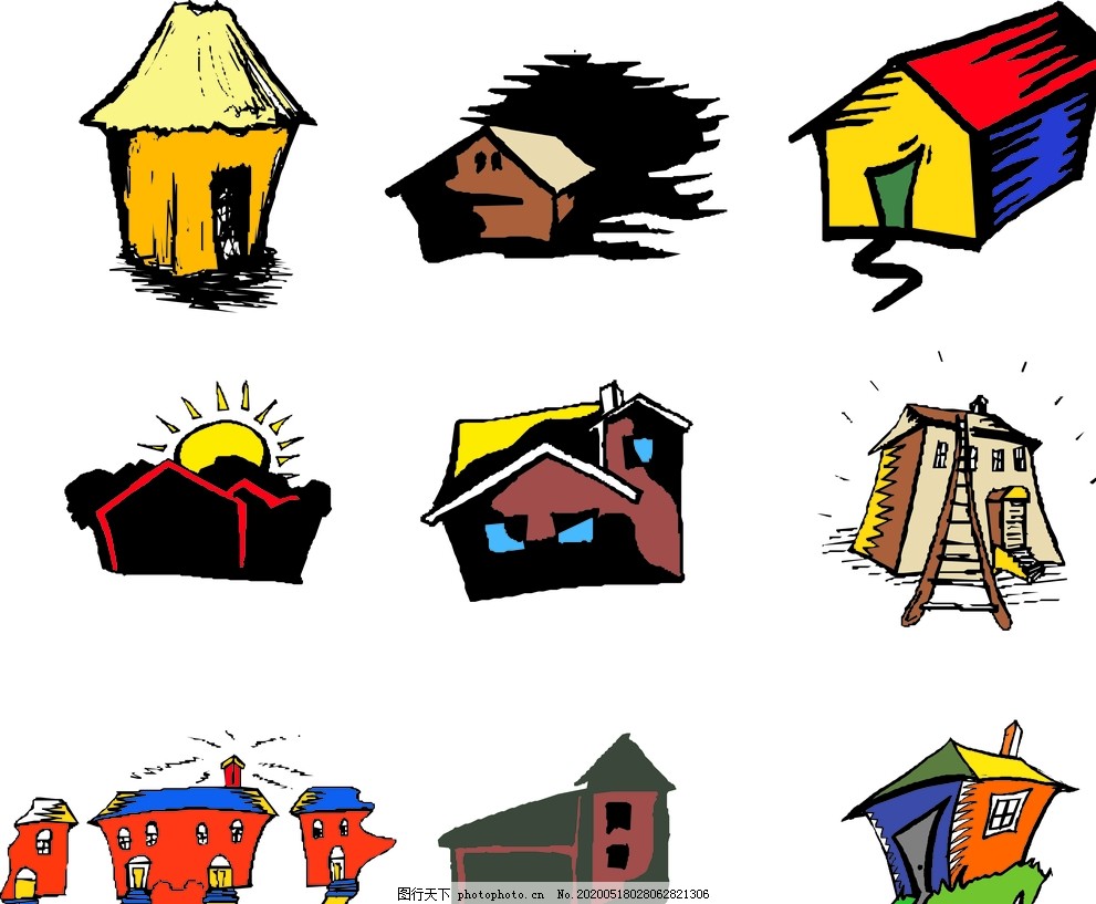 矢量房子图片_环境设计_建筑空间-图行天下素材网