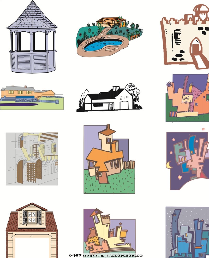 矢量房子图片_环境设计_建筑空间-图行天下素材网