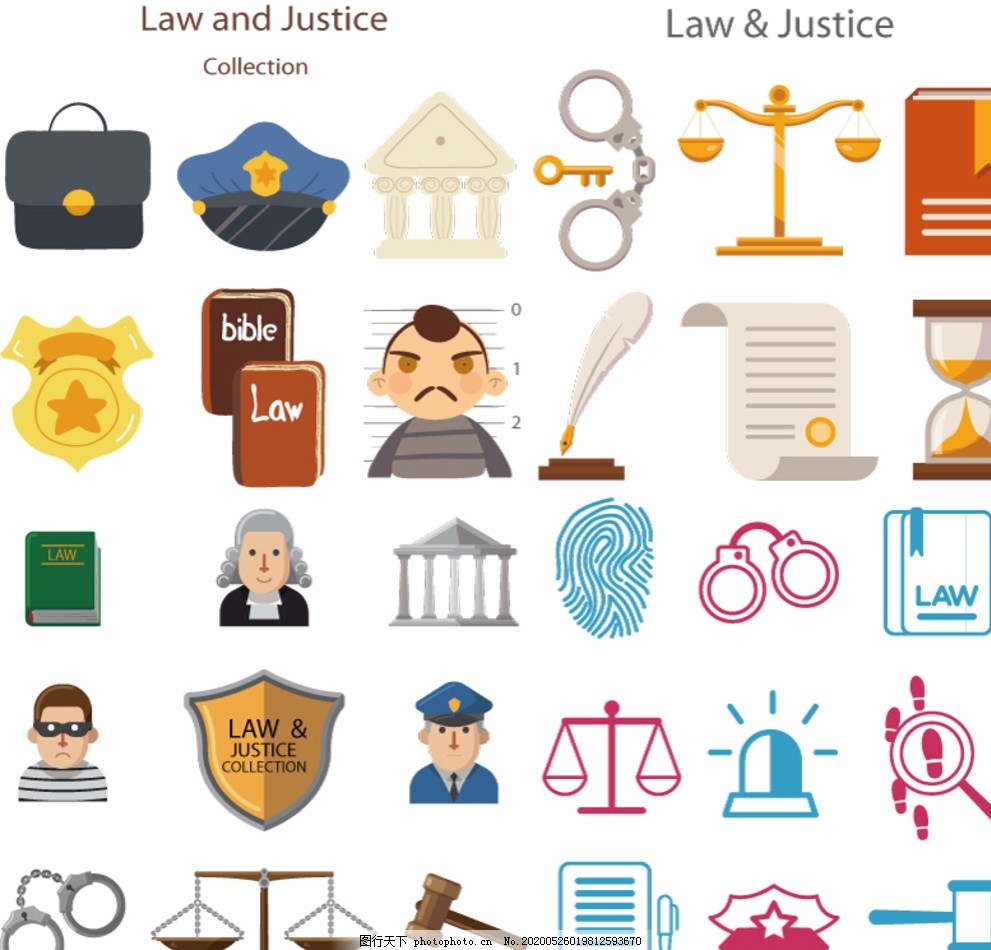 创意法律图标矢量素材图片_标识_LOGO标识-图行天下素材网