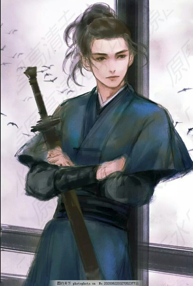 古风俊俏剑客图片_其他_人物形象-图行天下素材网