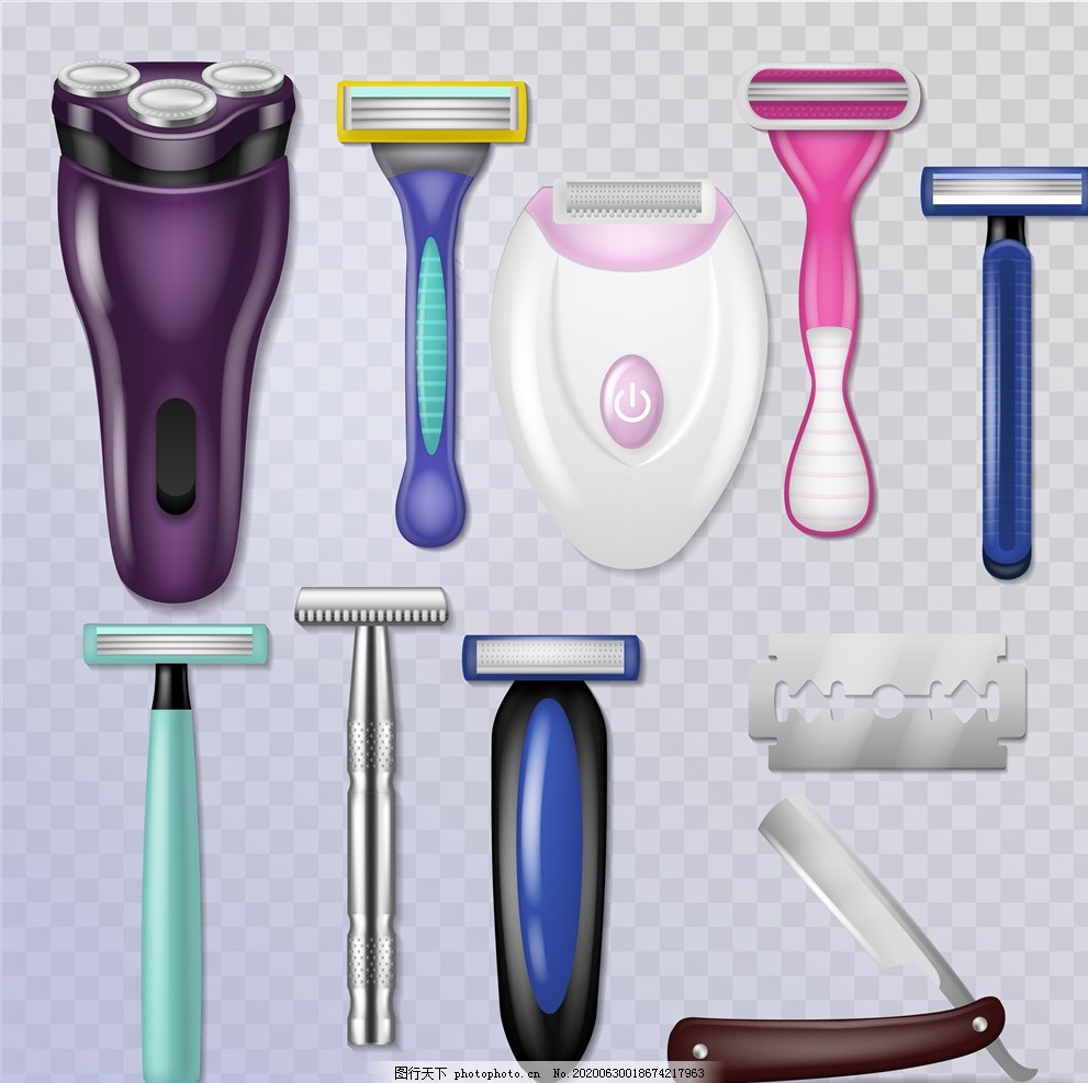 剃须刀图片_动漫卡通_插画绘画-图行天下素材网